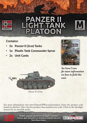 Panzer II Light Tank Platoon (Mid War x5 Tanks) – Acme Games